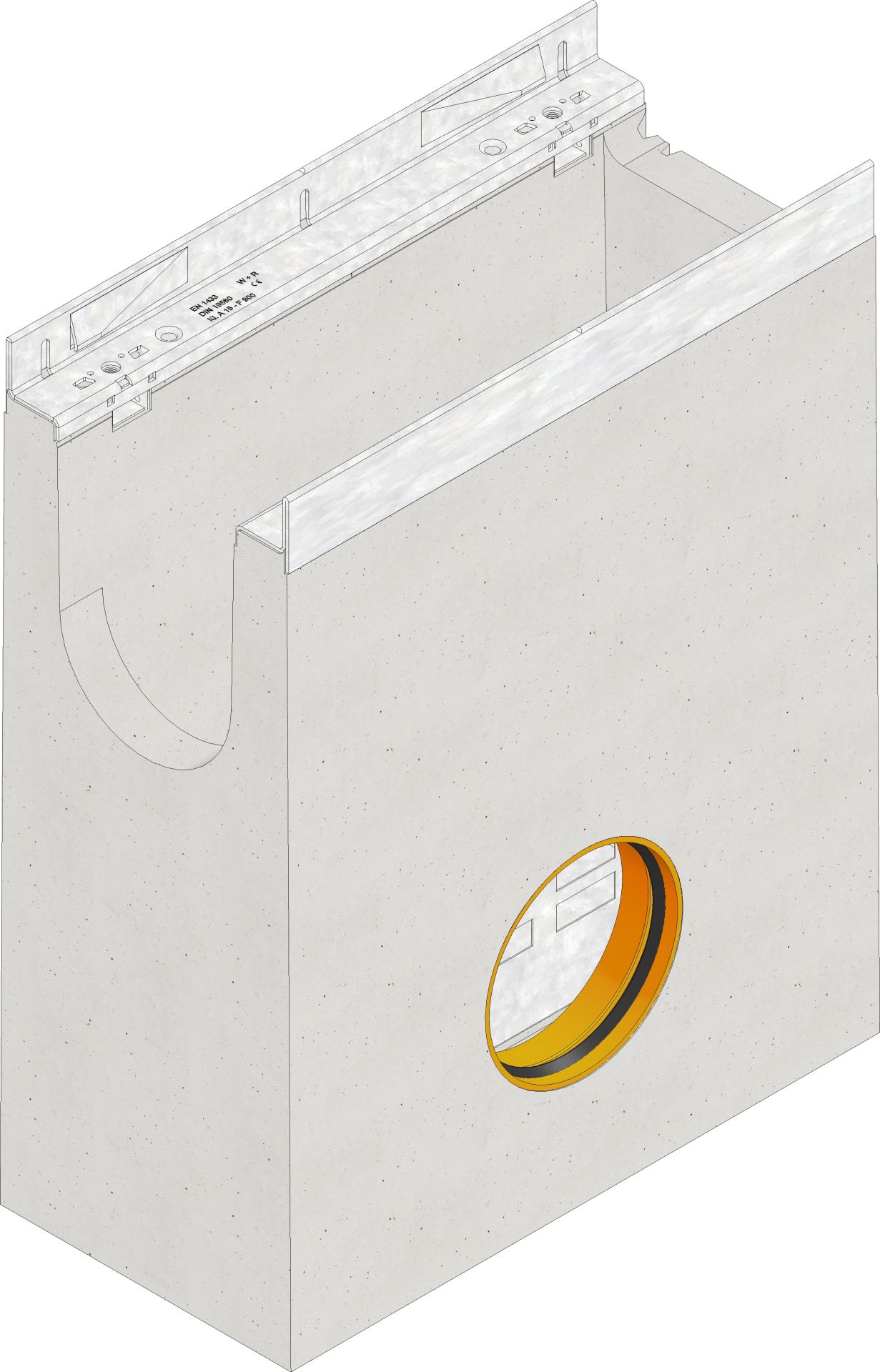 Hauraton Fasersix Super Beton-Schwerlastrinne und Sinkkasten