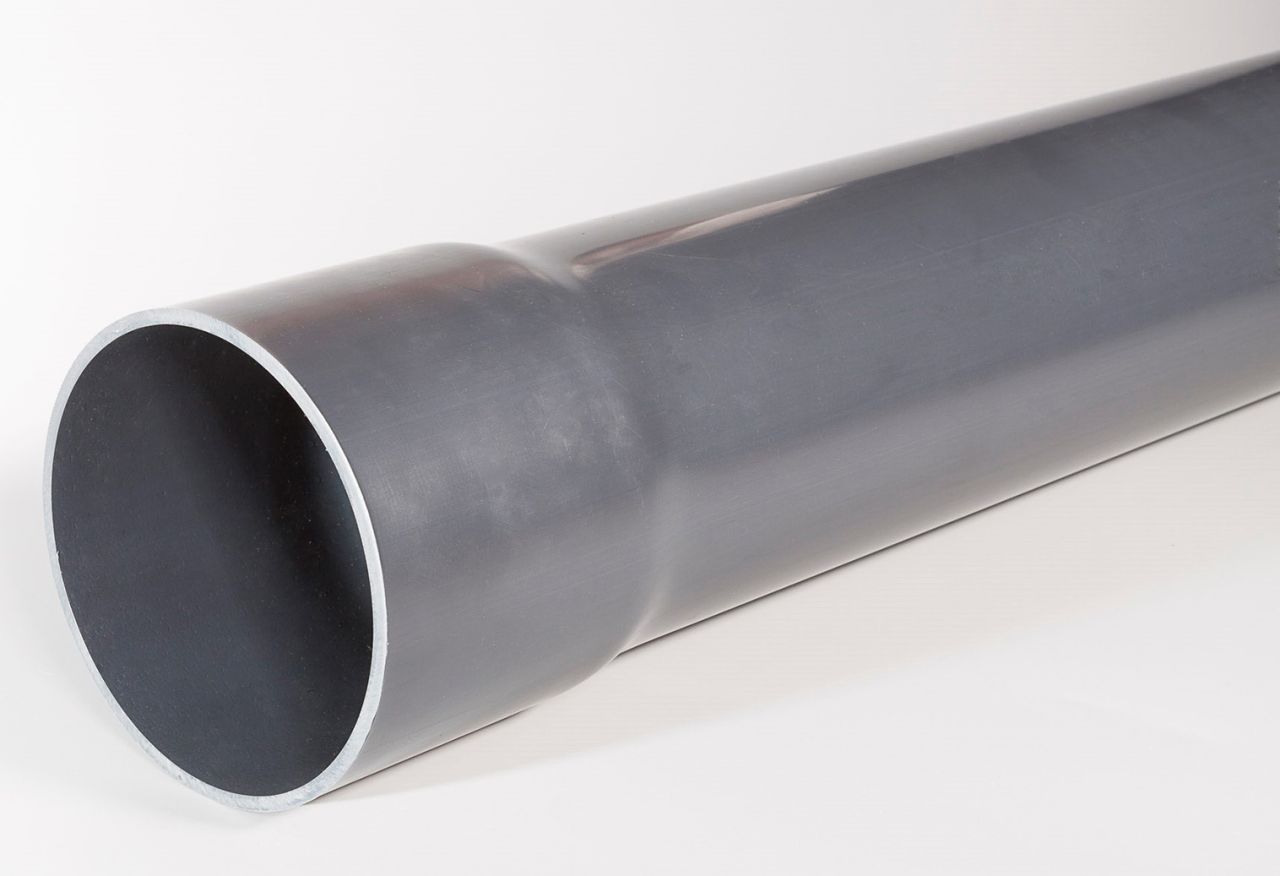 PVC Kabelschutzrohr mit Klebemuffe d 50 x 1,8 mm | 5007100001